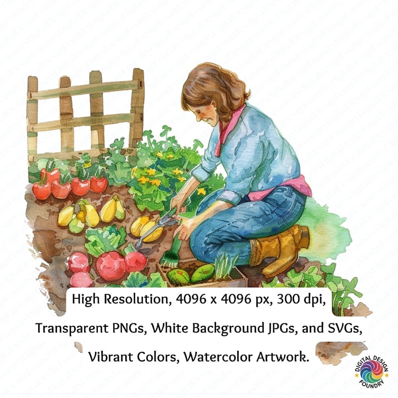 Environmental Clipart 27 Watercolor PNG JPG SVG Earth Day, Nature ...