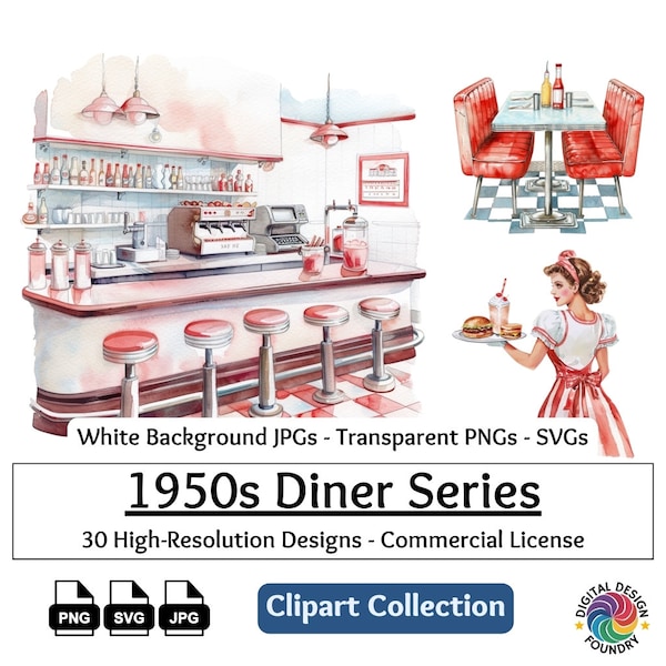 Retro Diner - Etsy