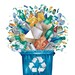16 Recycling Bin Clipart Watercolor, PNG, SVG, JPG Eco-friendly, Zero ...