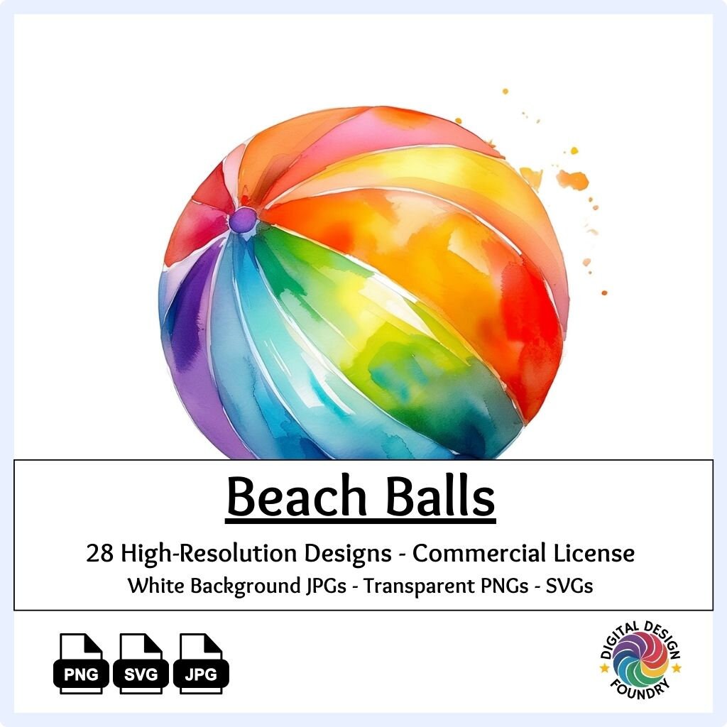 249 Summer Clipart Mega Bundle Watercolor PNG, SVG, JPG, Beach ...
