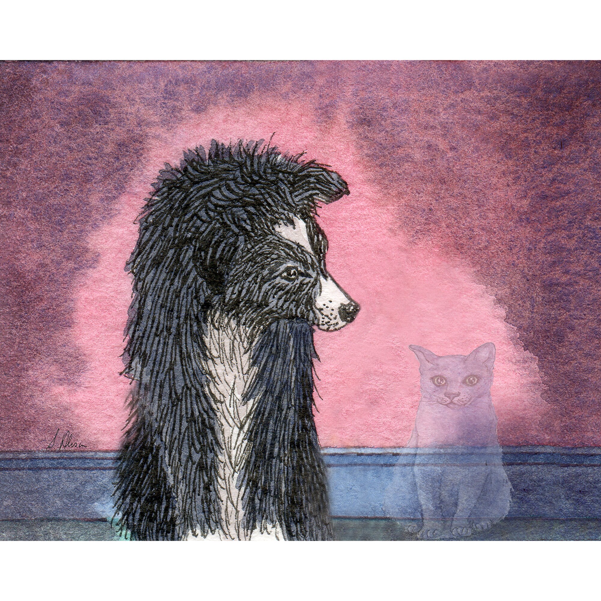 Blue Dog Prints Posters