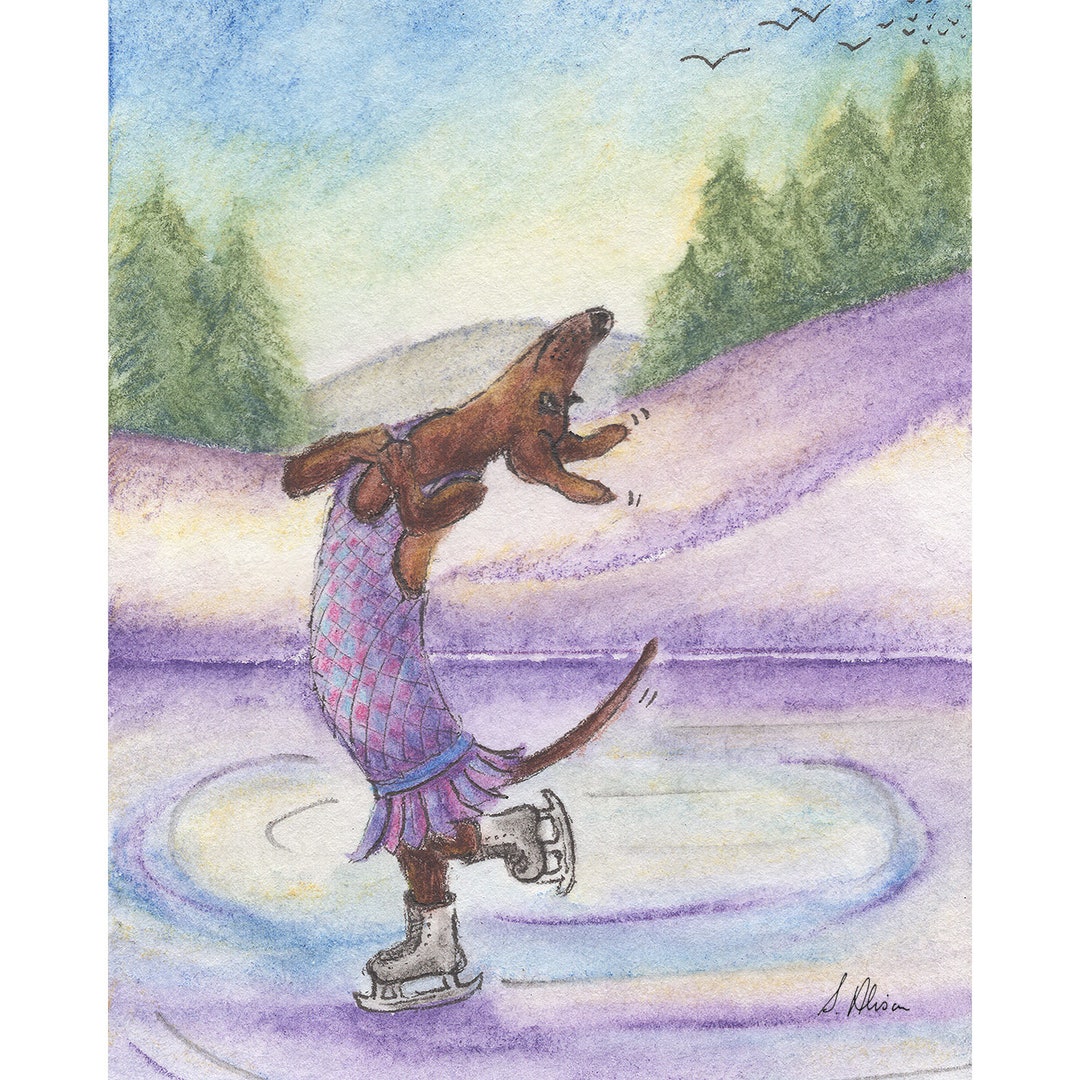 Dachshund Dog 5x7 & 8x10 Inch Art Print by Susan Alison Weiner Doxie ...