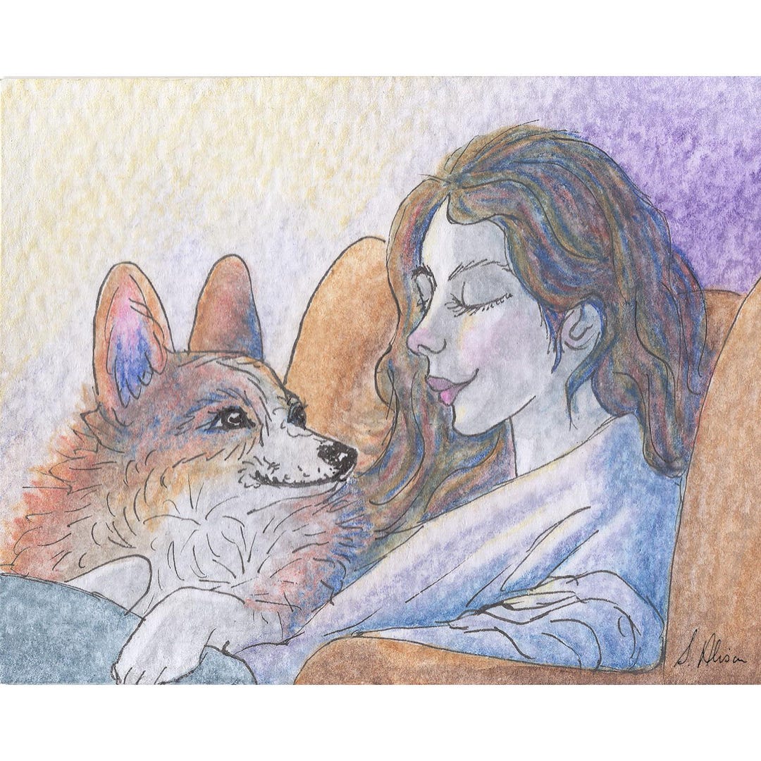 Pembroke Welsh Corgi 5x7 and 8x10 Signed Art Print Pup From a Susan ...