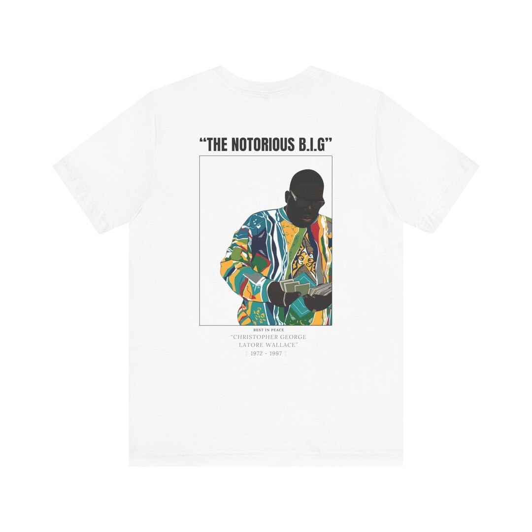 Biggie Smalls T-shirt Men. Good Quality Streetwear. Rapper Clothing ...