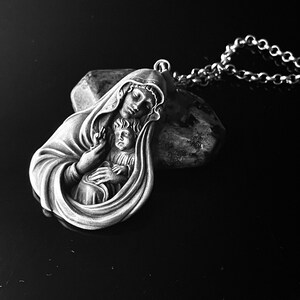 Virgin Mary Miraculous Medal and Baby Jesus Pendant - Personalized ...