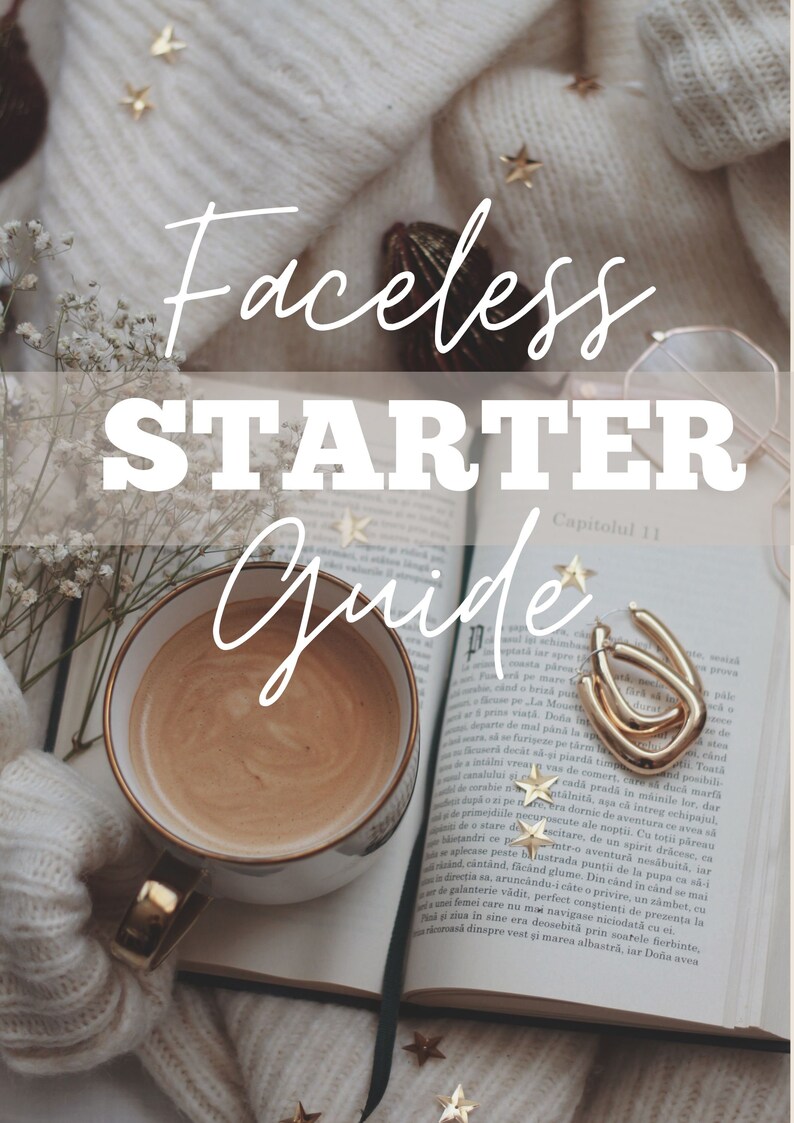Faceless Starter Guide 27 Pages, Editable in Canva. PDF Ebook With MRR and PLR. Master Resell ...