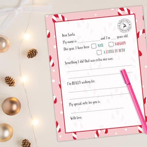 Printable Letter to Santa - Personalized Dear Santa Letter | Kids ...