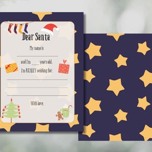 Printable Letter to Santa - Personalized Dear Santa Letter | Kids ...