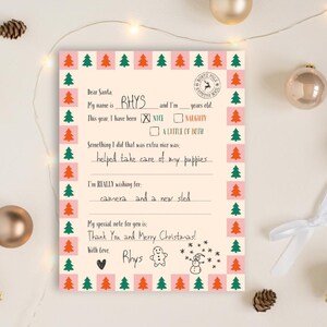 Printable Letter to Santa - Personalized Dear Santa Letter | Kids ...