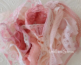 Vintage Lace Bundle Sewing Sample Kit for Junk Journals - Etsy