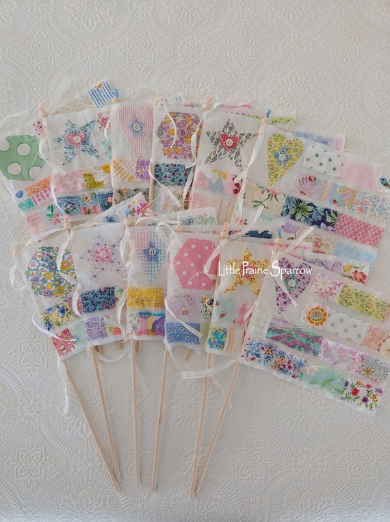 Pink Spring Flags Set of 3 for Wedding Prop Easter Decor | Etsy