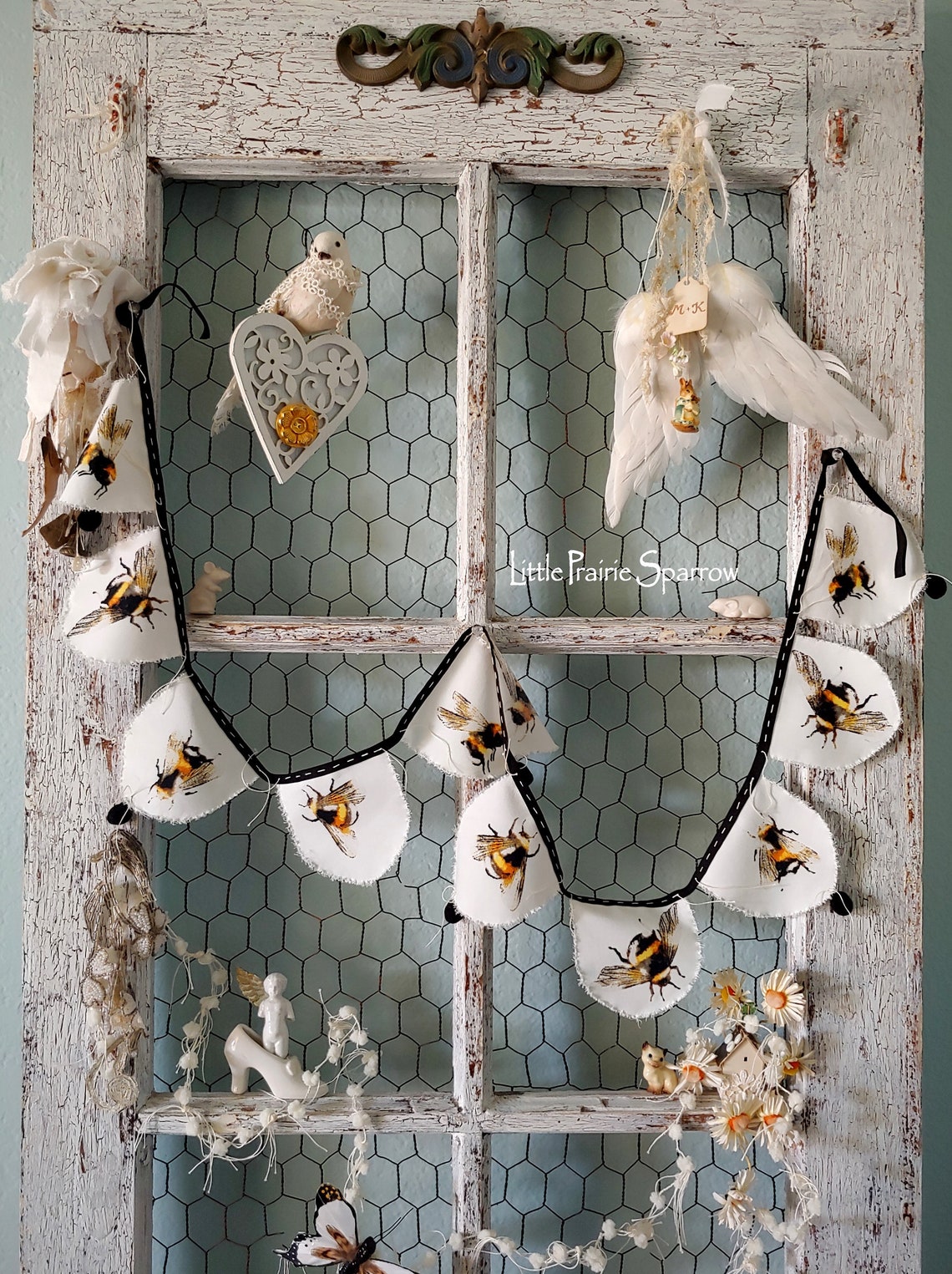 Bee Garland for Modern Farmhouse Bee Themed Nursery Spring - Etsy
