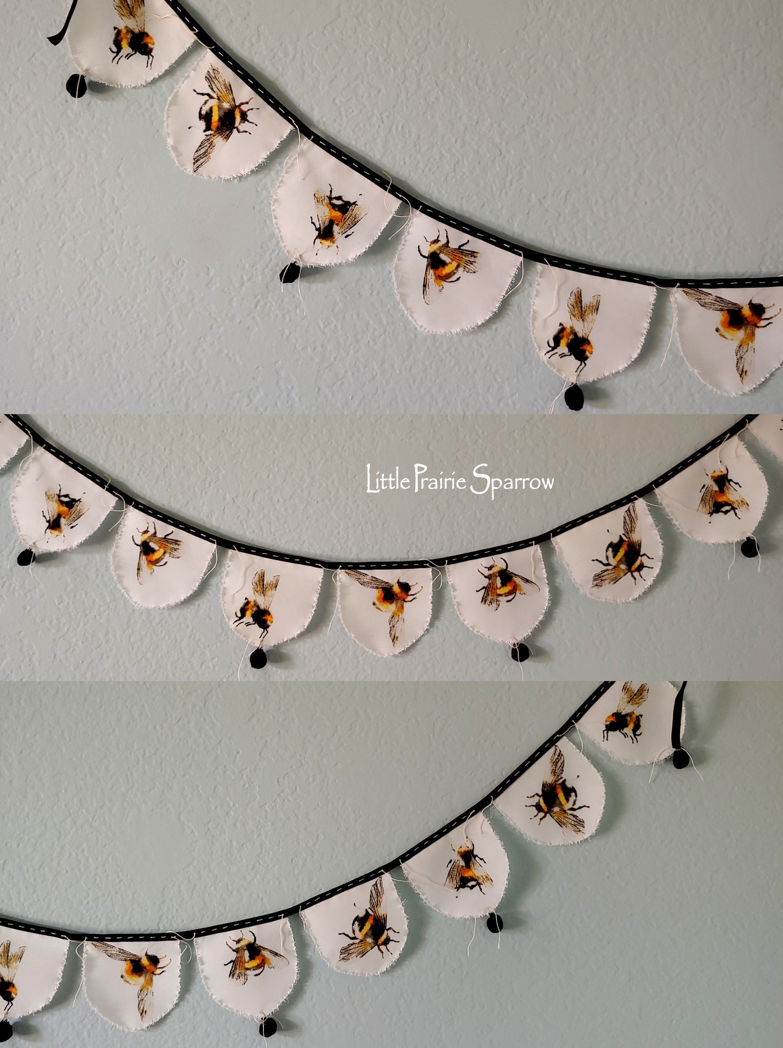 Bee Garland for Modern Farmhouse Bee Themed Nursery Spring - Etsy