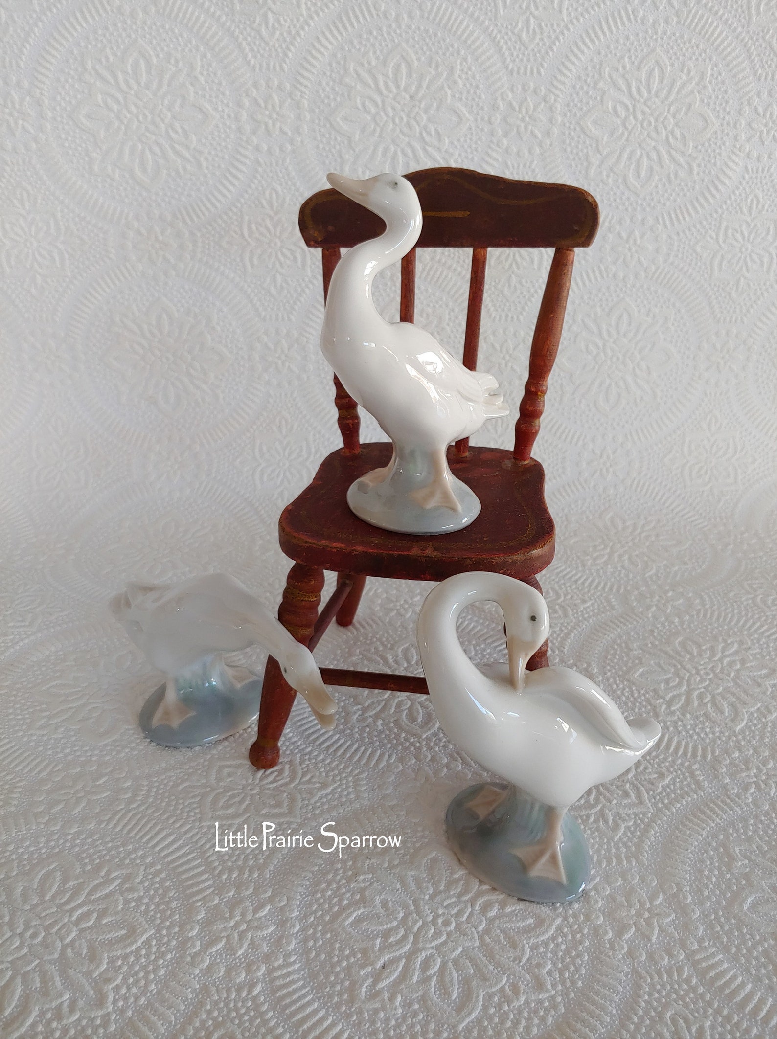 Vintage Lladro Geese Figurines, Set of 3 1970's Lladro Geese Ducks ...