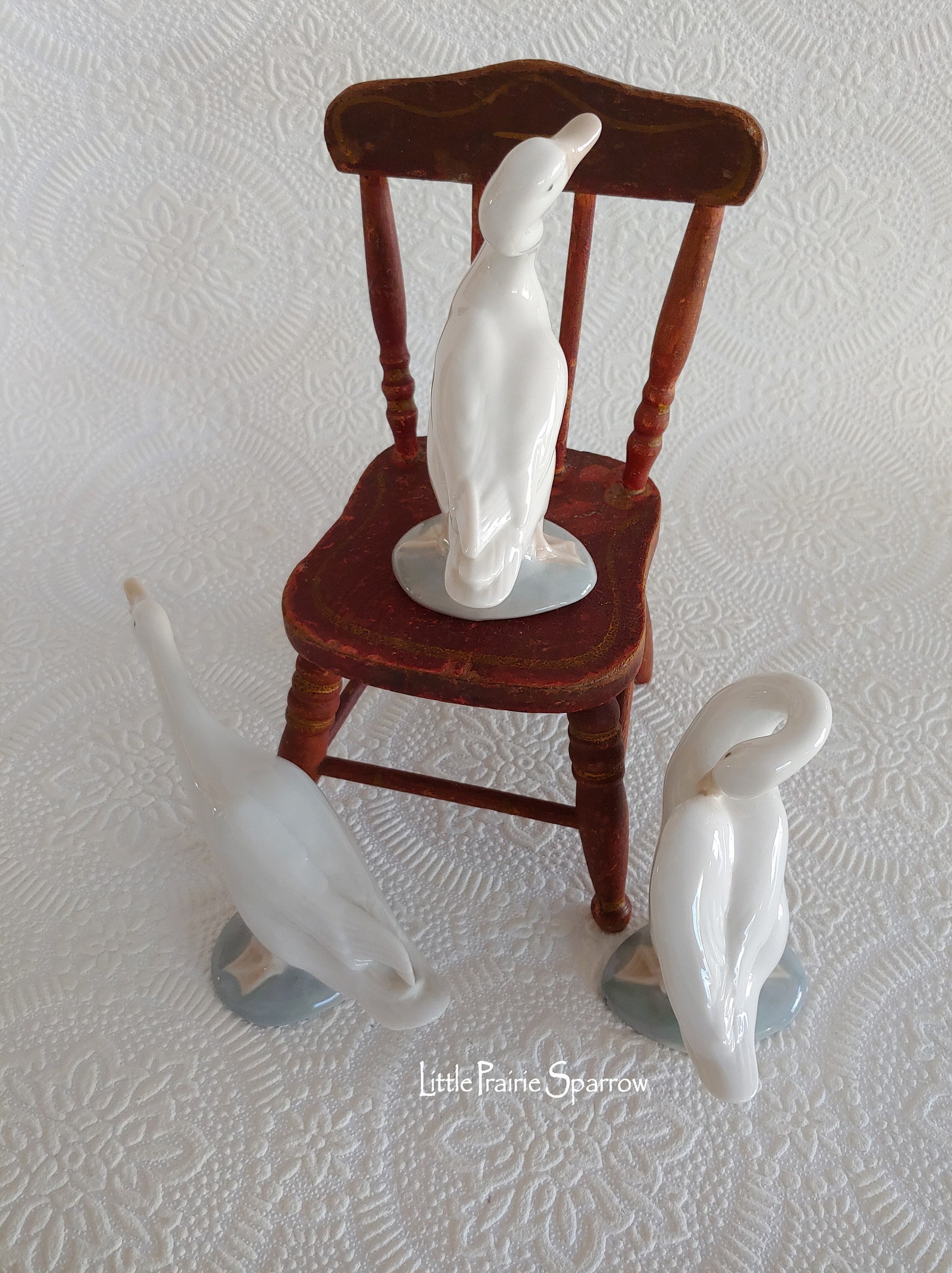 Vintage Lladro Geese Figurines, Set of 3 1970's Lladro Geese Ducks ...
