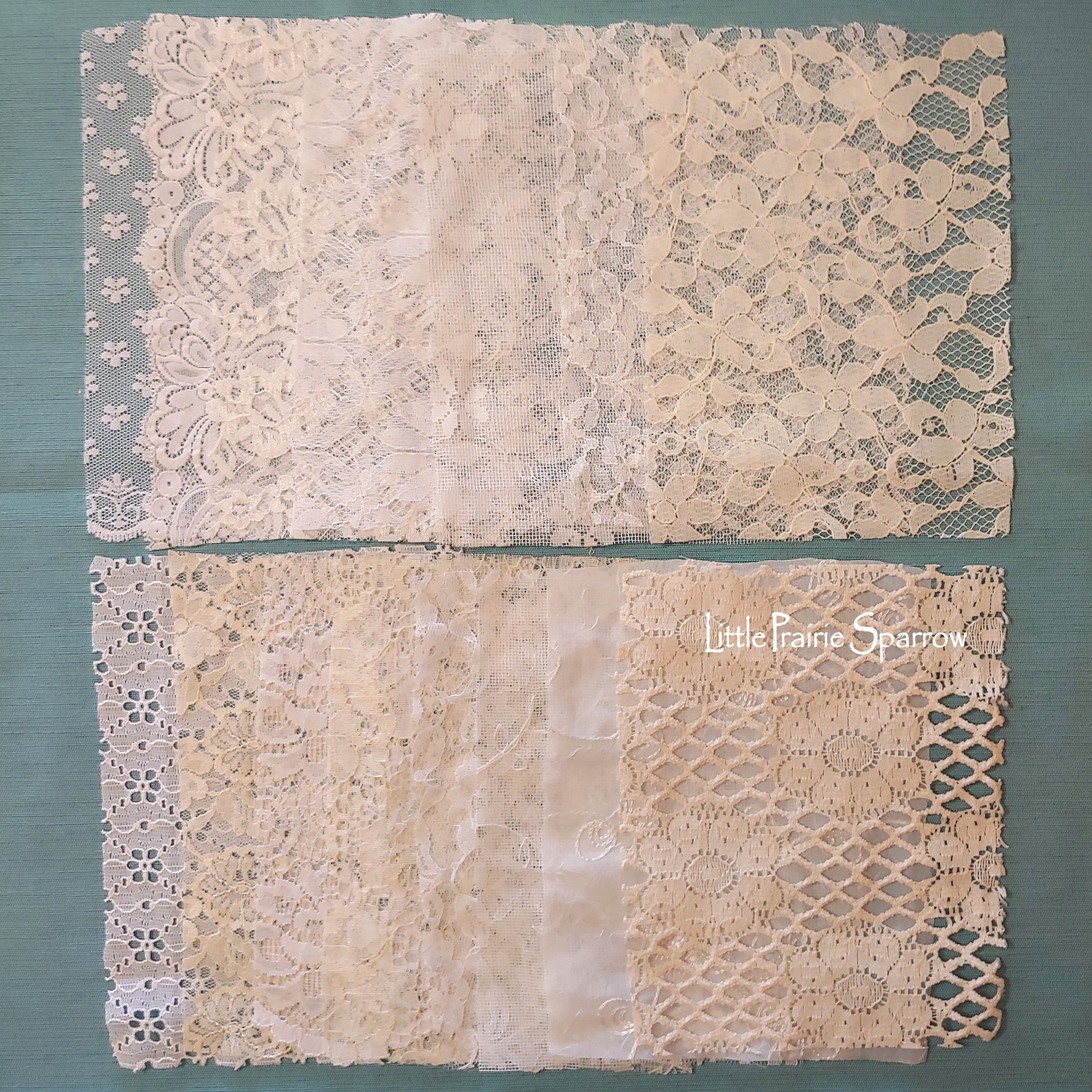 Vintage Lace Bundle Sewing Sample Kit for Junk Journals - Etsy