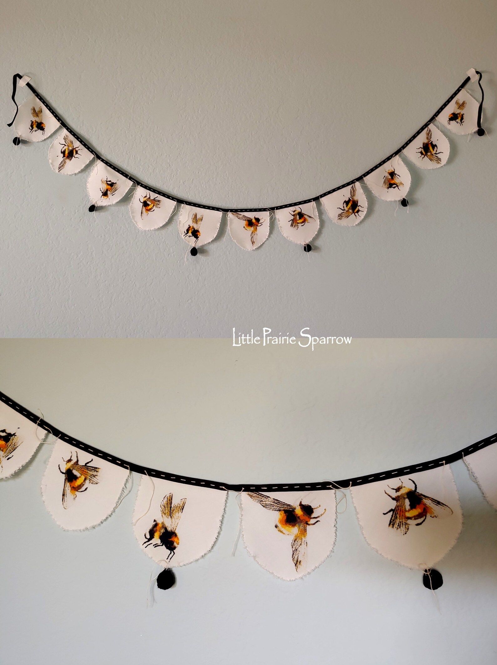 Bee Garland for Modern Farmhouse Bee Themed Nursery Spring - Etsy