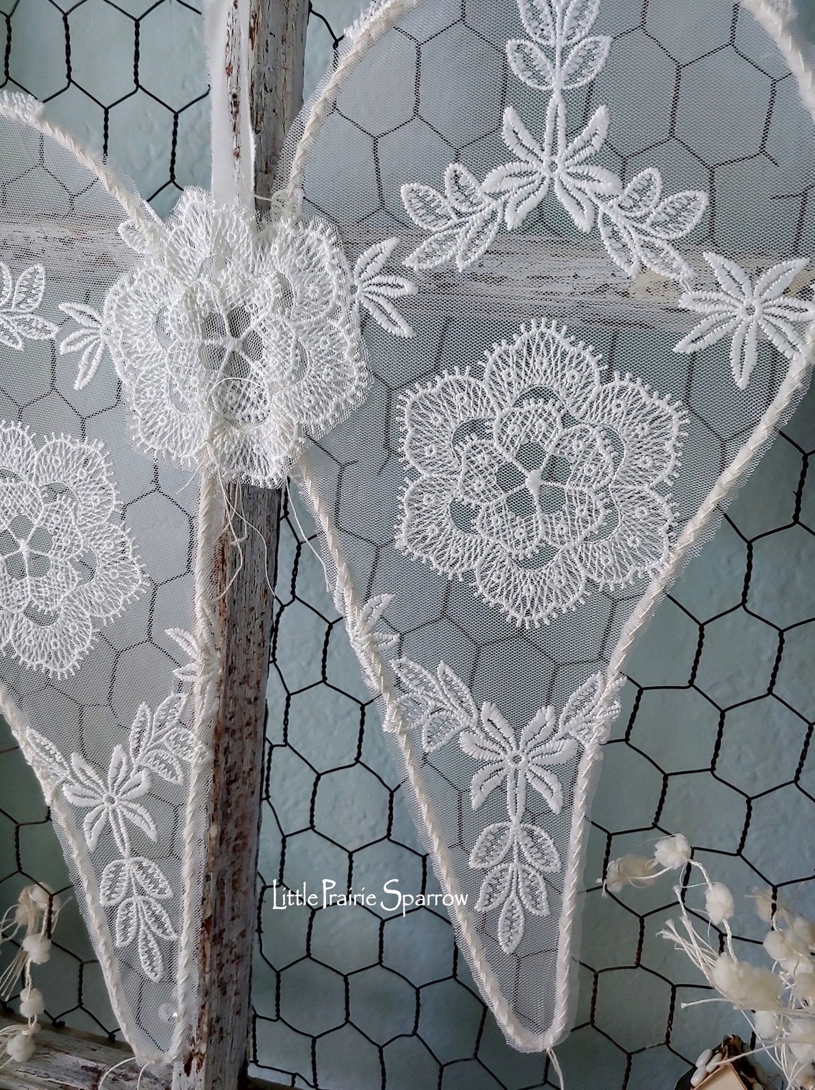 Lace Wire Wings Angel Wing Decor for Shabby Chic Wedding - Etsy