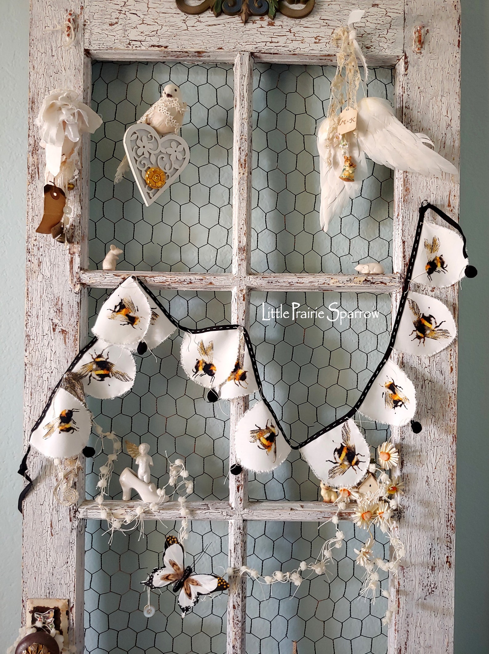 Bee Garland for Modern Farmhouse Bee Themed Nursery Spring - Etsy