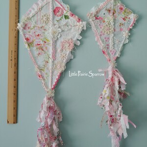 Pink Fabric Kites Set of 3 for Wedding Prop, Baby Shower, Girls Nursery ...