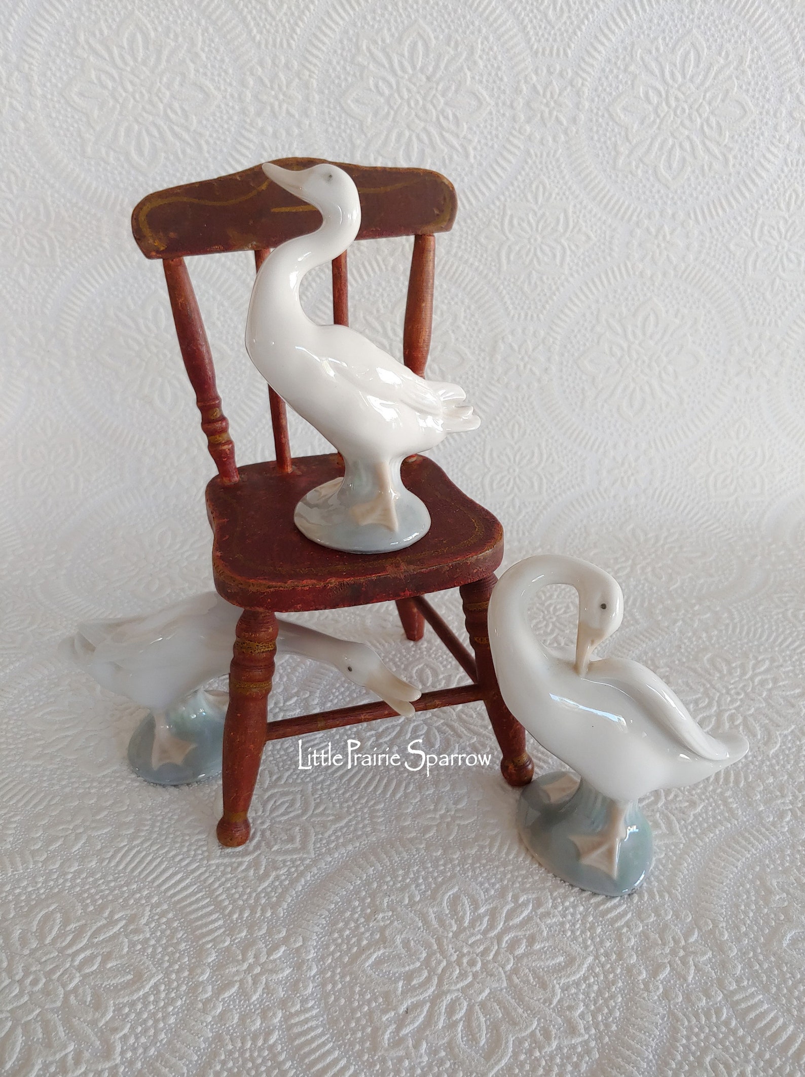 Vintage Lladro Geese Figurines, Set of 3 1970's Lladro Geese Ducks ...