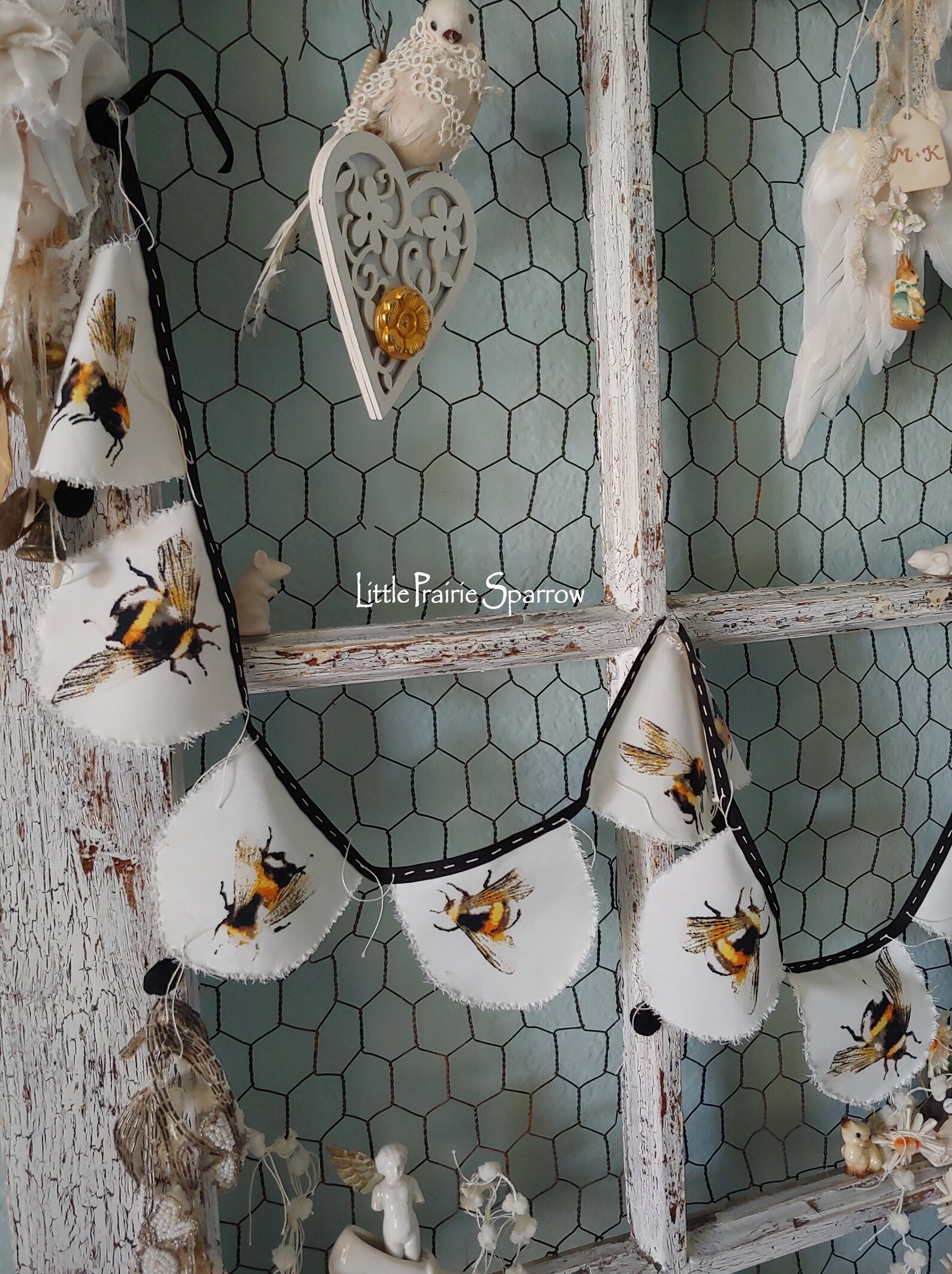 Bee Garland for Modern Farmhouse Bee Themed Nursery Spring - Etsy