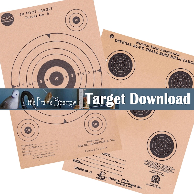 Vintage Target Practice Digital Download Printable Hunting - Etsy