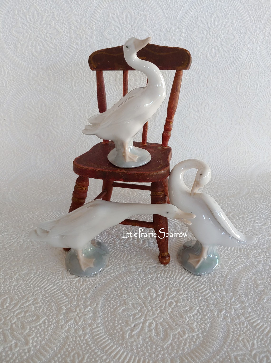 Vintage Lladro Geese Figurines Set of 3 1970's Lladro - Etsy