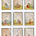 Vintage Karuta Game Cards Digital Printable Collage Sheet, Total of 18 ...
