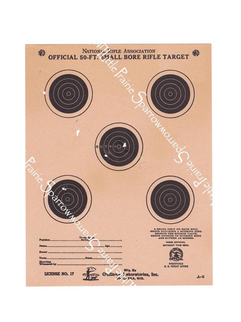 Vintage Target Practice Digital Download, Printable Hunting Ephemera ...