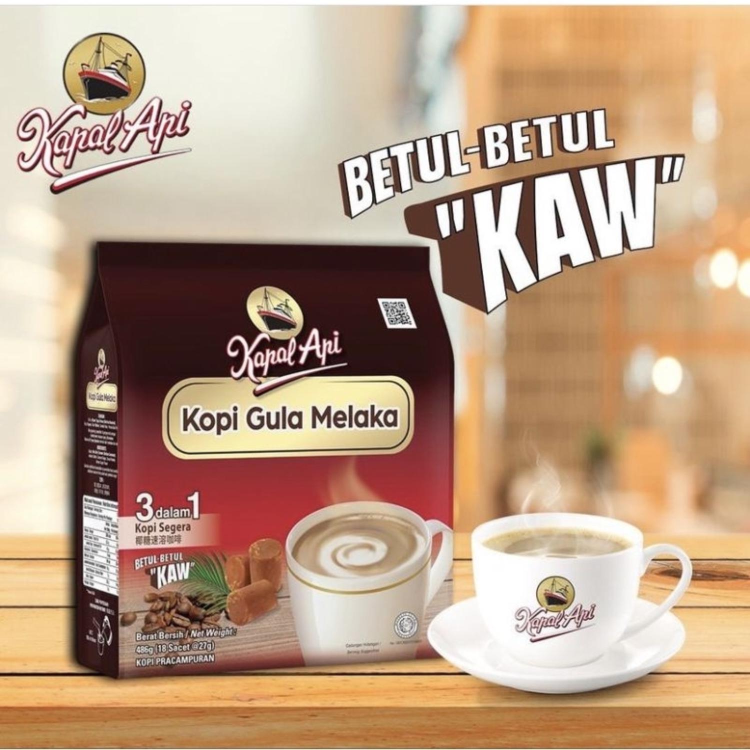 Kapal Api Kopi Gula Melaka 3 in 1 Instant Coffee ( 2 Packs X 18 Sachets X 27g ) - Etsy