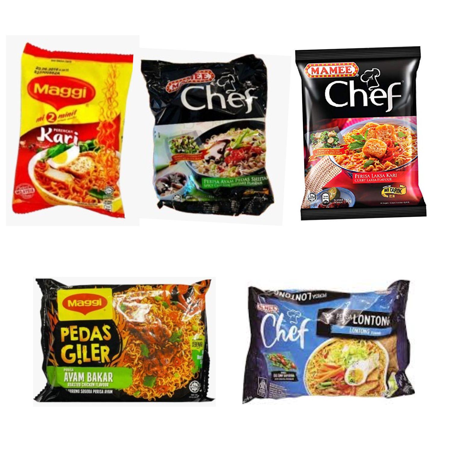 Malaysian Instant Noodle Mix of 10 Packs - Etsy