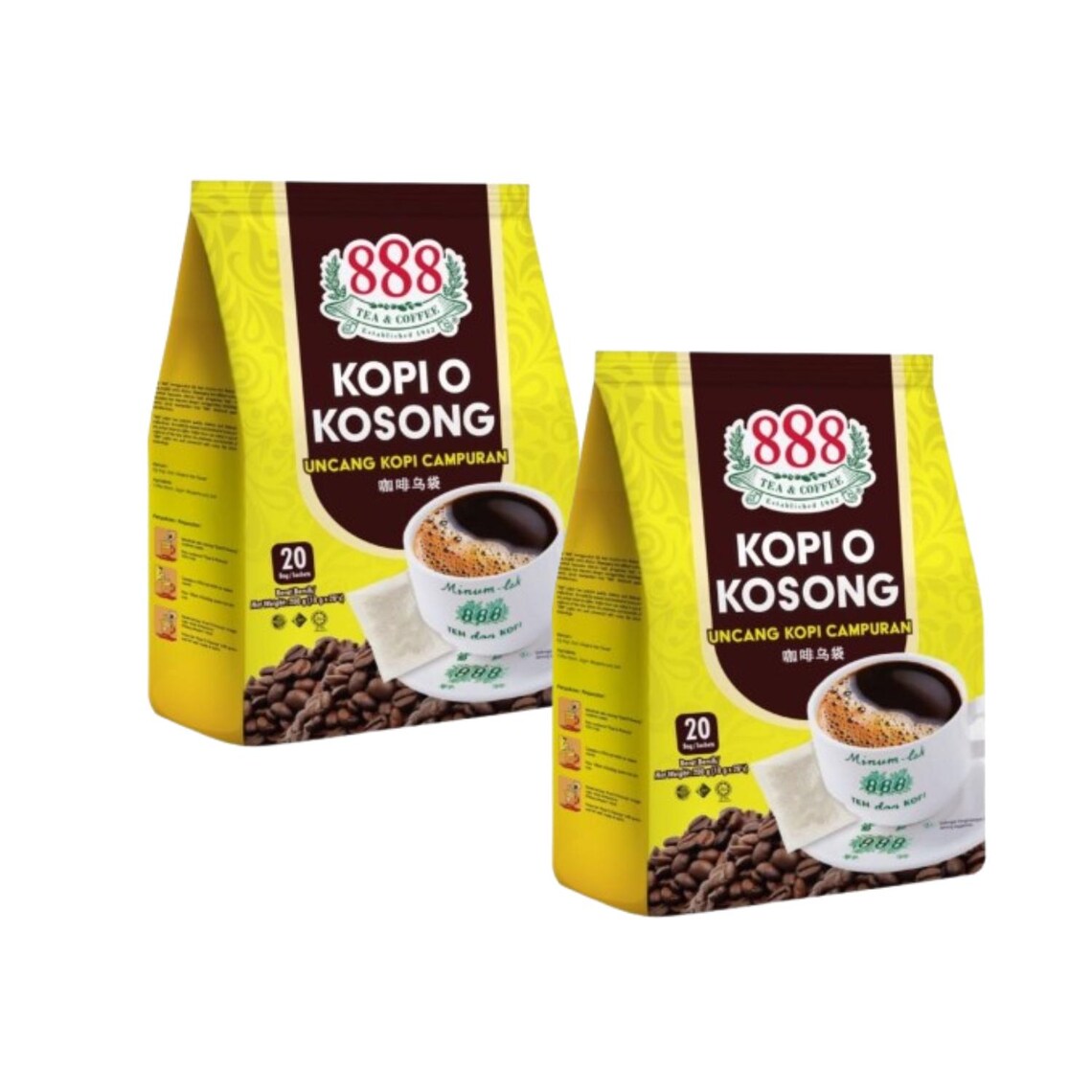 888 Instant Coffee Premix ( 2 Packs X 20 Sachets X 10g ) Coffee 0 - Etsy
