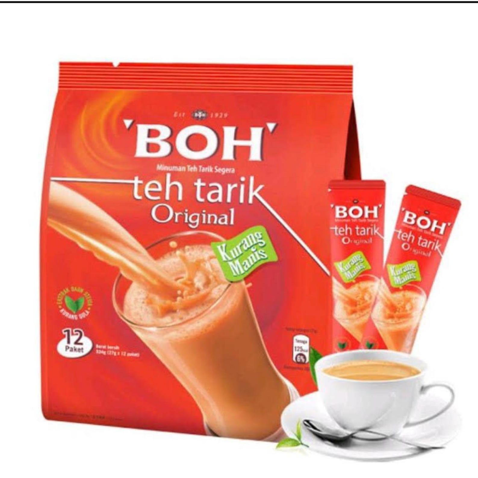 BOH Teh Tarik Original Less Sweet: Malaysian Milk Tea (2 Packs) - Etsy