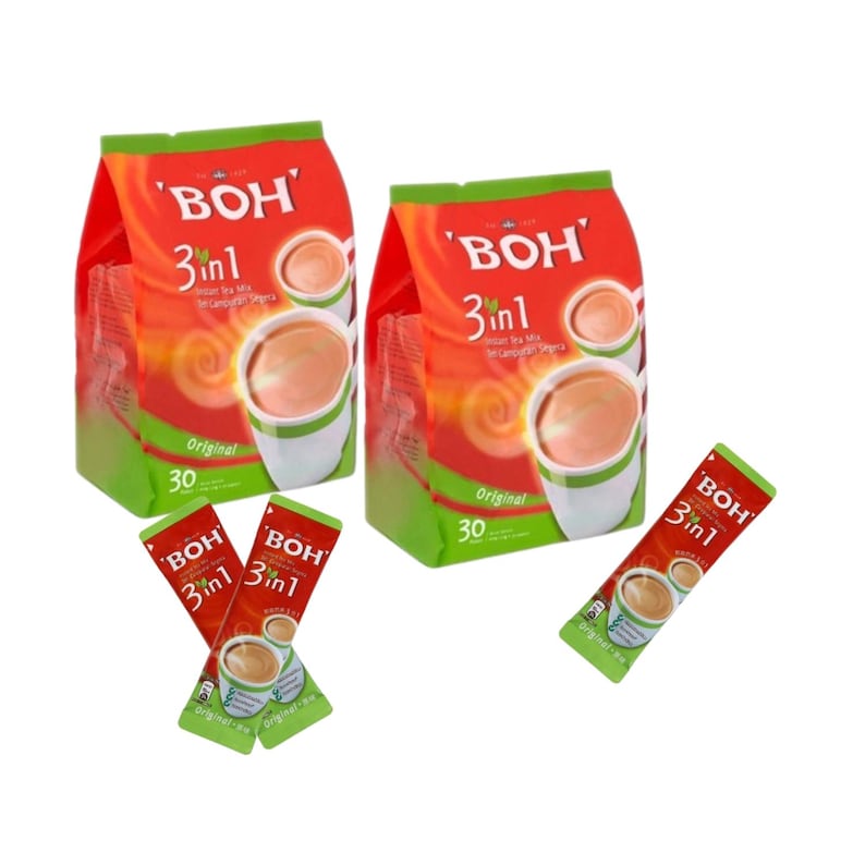 Boh Instant Tea Mix 3 in 1 Original 2 Packs X 30 Sachets X 20g - Etsy