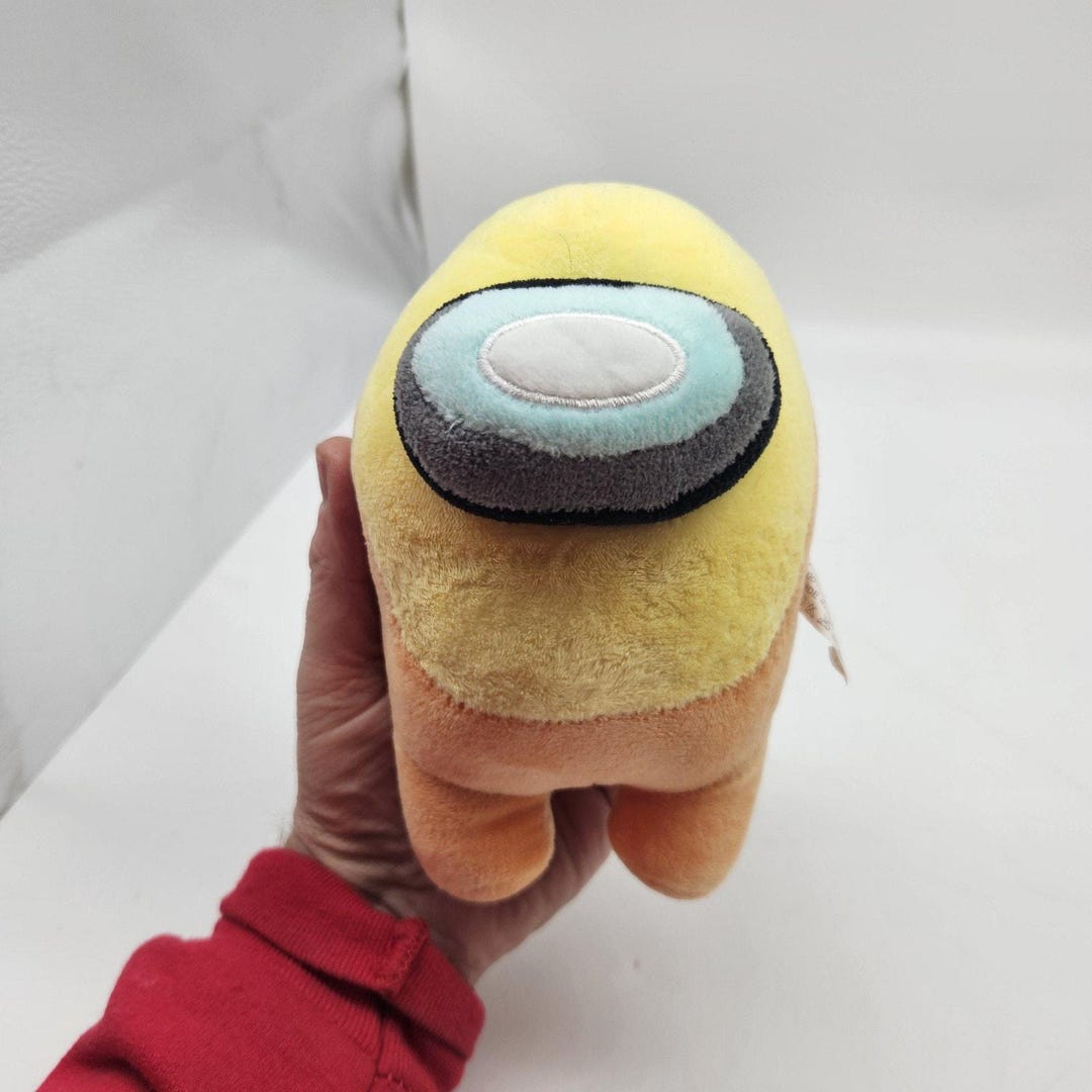 Among Us Crewmate Yellow Orange Small Plush Stuffed Toy Figure 100% ...
