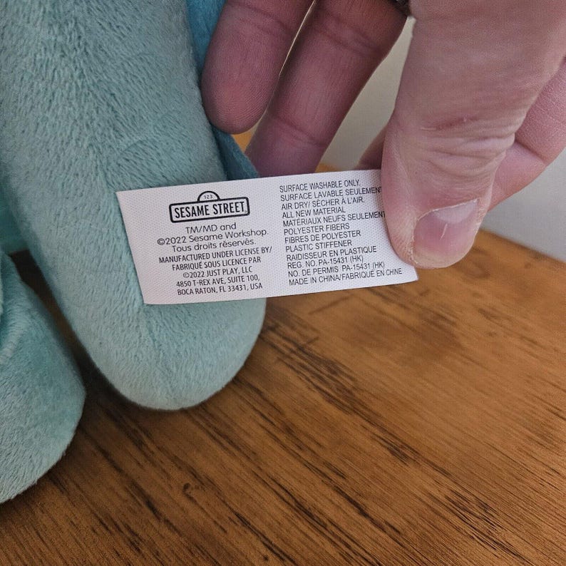 Sesame Street Elmo Dino Stomp Dancing Plush Toy 14" Stuff 2022 Works ...