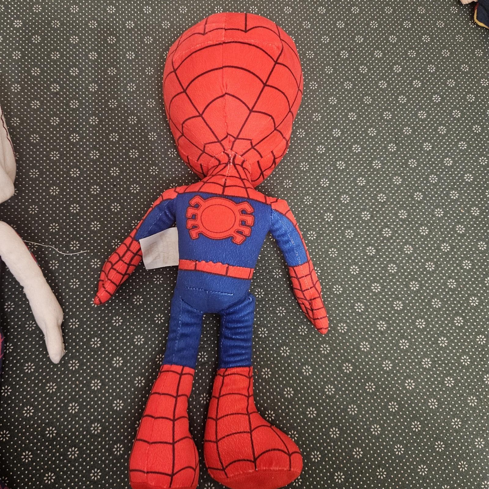 Spiderman Gwen Stacy Ghost Spidey Amazing Friends Plush Stuffed 18" LOT ...