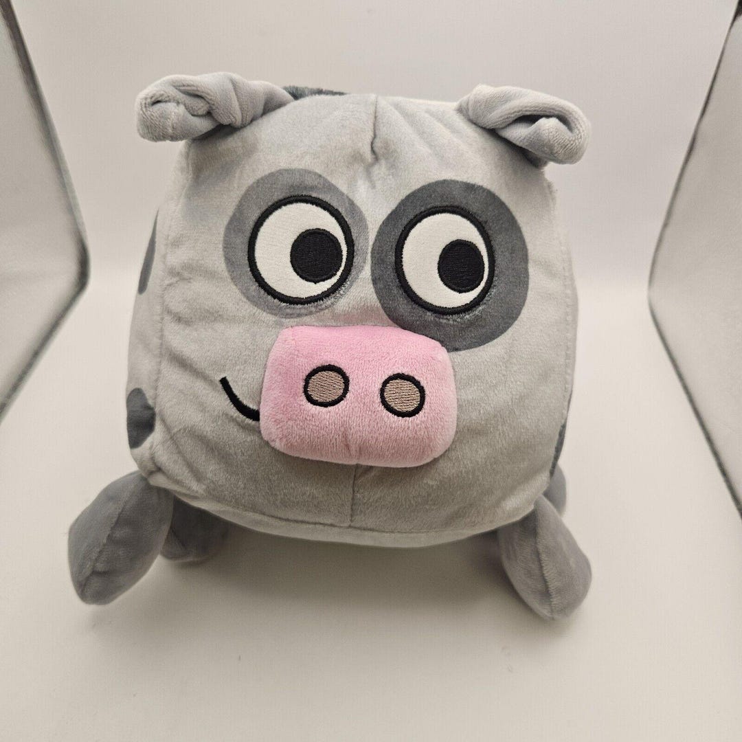 Kohls Cares Dada Plush Stuffed Animal Toy Gray Cow Black Dots Jimmy ...