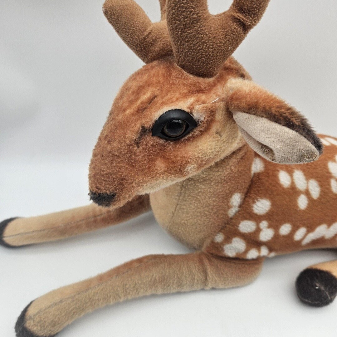 Tiger Tale Toys VIAHART Deer Plush Spotted Fawn Buck Lying Down Brown ...