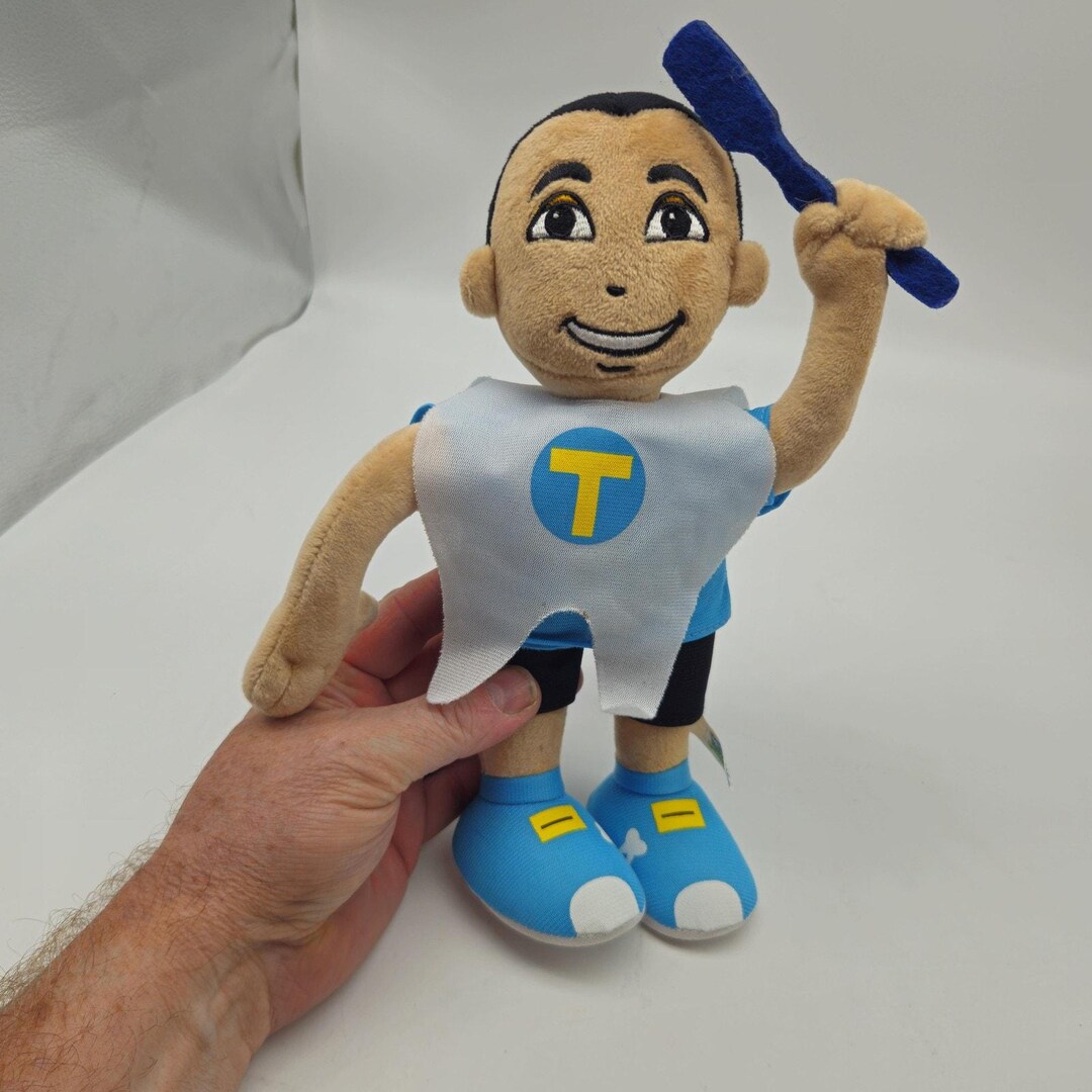 Tanner the Tooth Plush Doll Toothbrush Hero Mascot Books Stuffed Toy ...