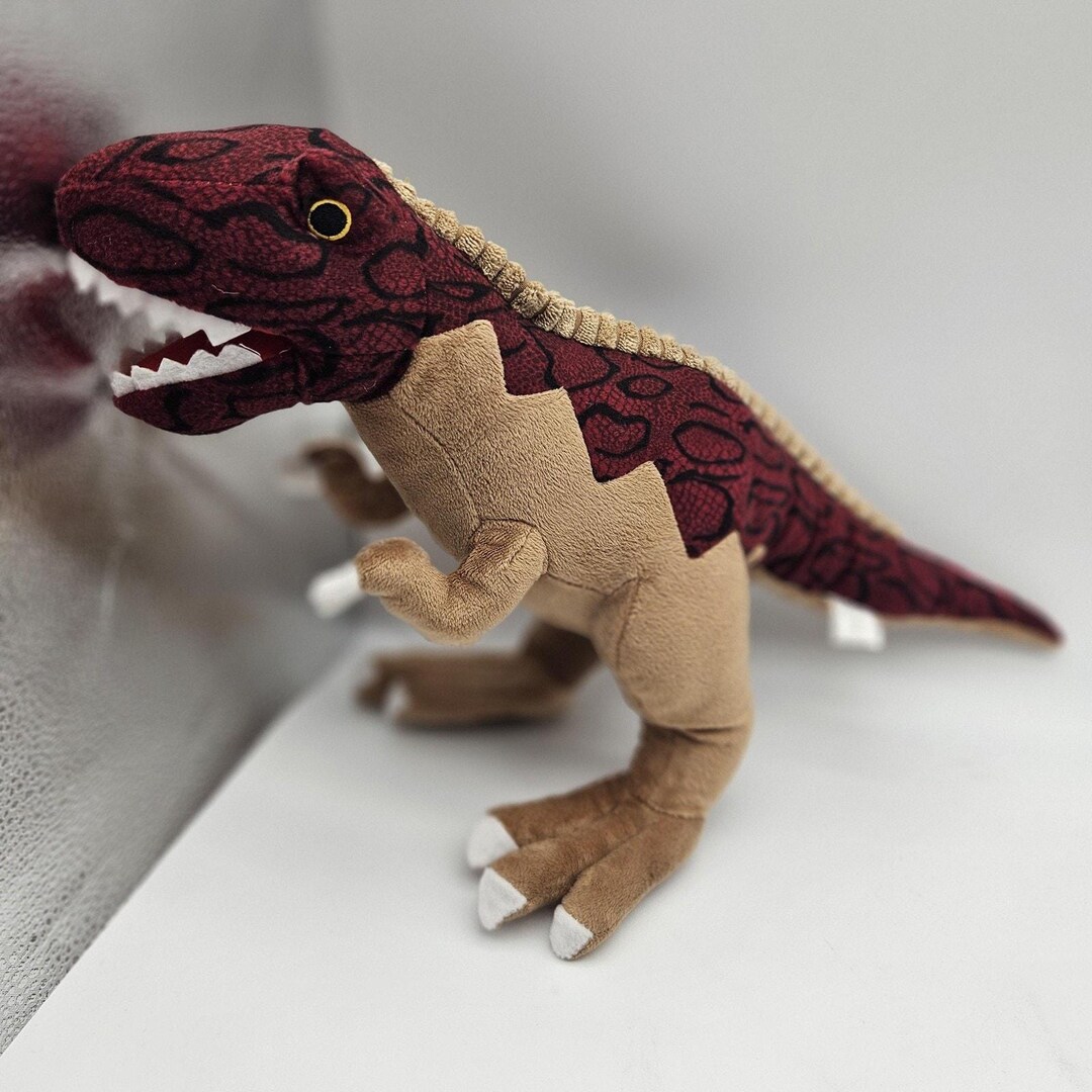 Jurassic Valley T-rex Dinosaur Plush Stuffed Animal Toy Brown Tan Red ...