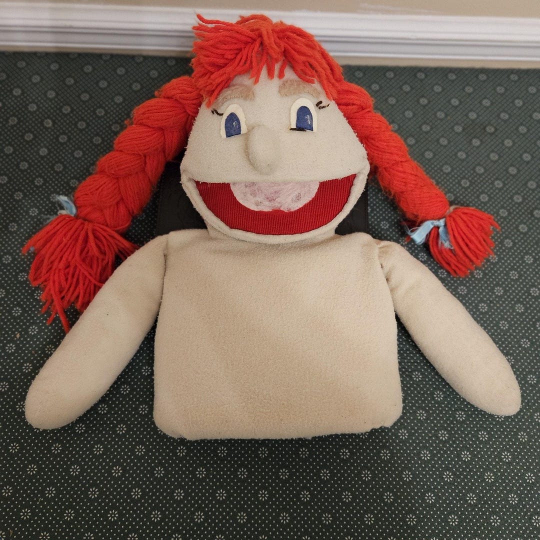 VTG Hand Made GIRL RED Hair Wendy Hand Puppet 70s 80s 14 In - Etsy