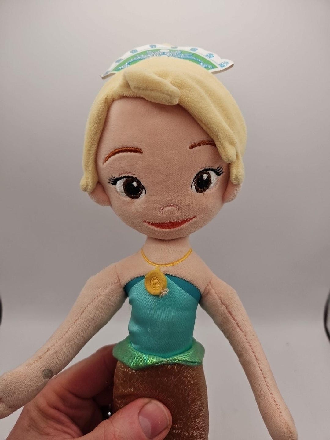 DISNEY STORE Sofia the First Mermaid Pricess Oona Blonde Plush Stuffed ...