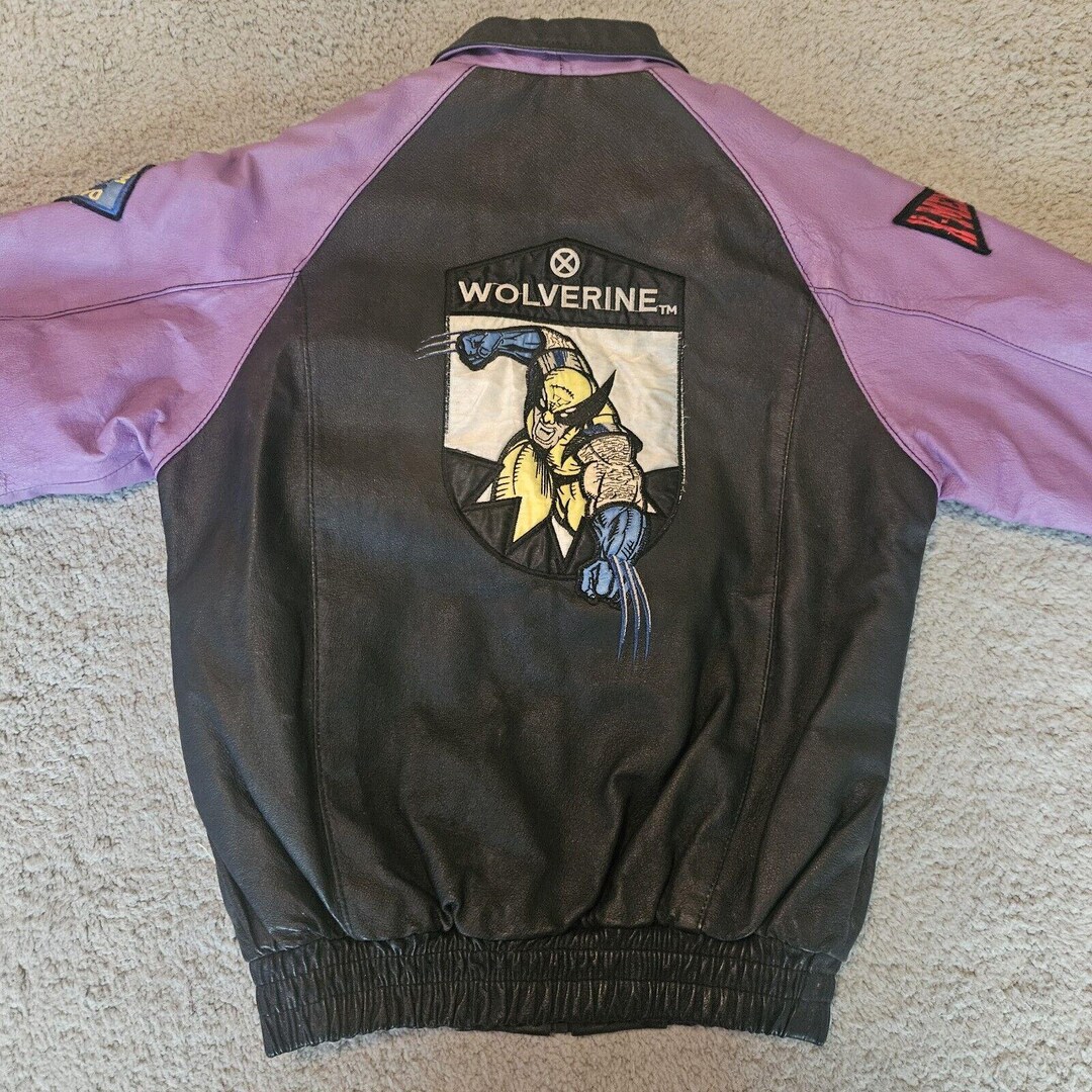 VTG 90s Marvel Comics Wolverine X-men Kids Varsity Jacket Youth Size 12 ...