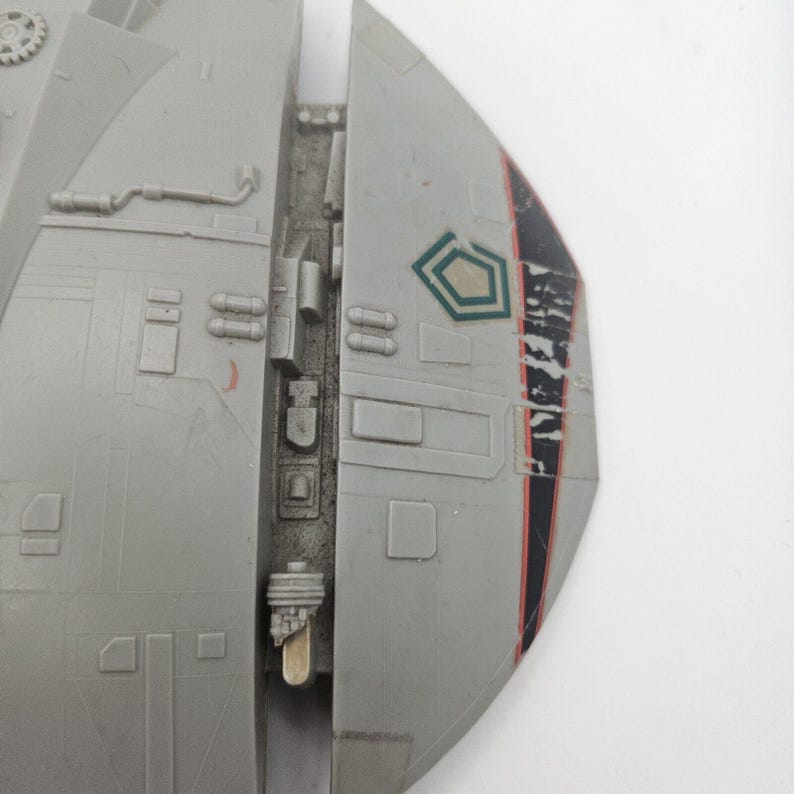 Rare Revell Battlestar Galactica Cylon Raider 85-3616 Plastic Model Kit ...