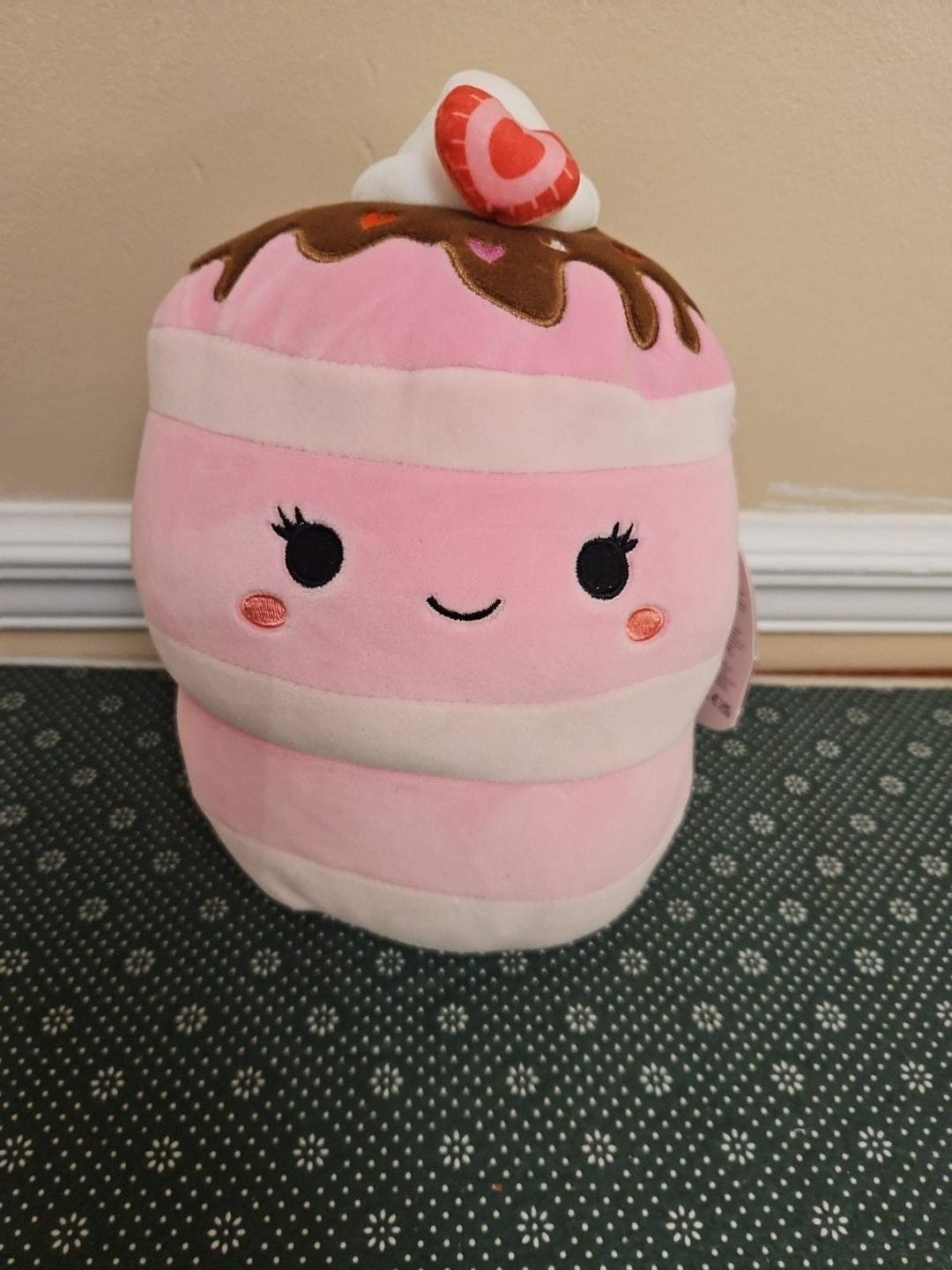 Original Squishmallows 8" Shelly the Strawberry Pancake Stack - Etsy