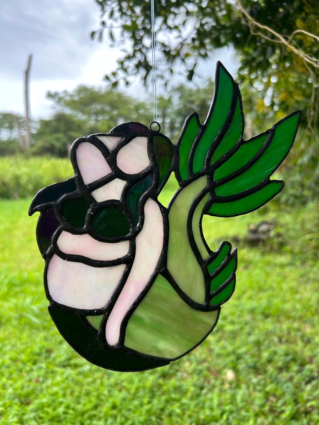 Chubby Mermaid Suncatcher - Etsy
