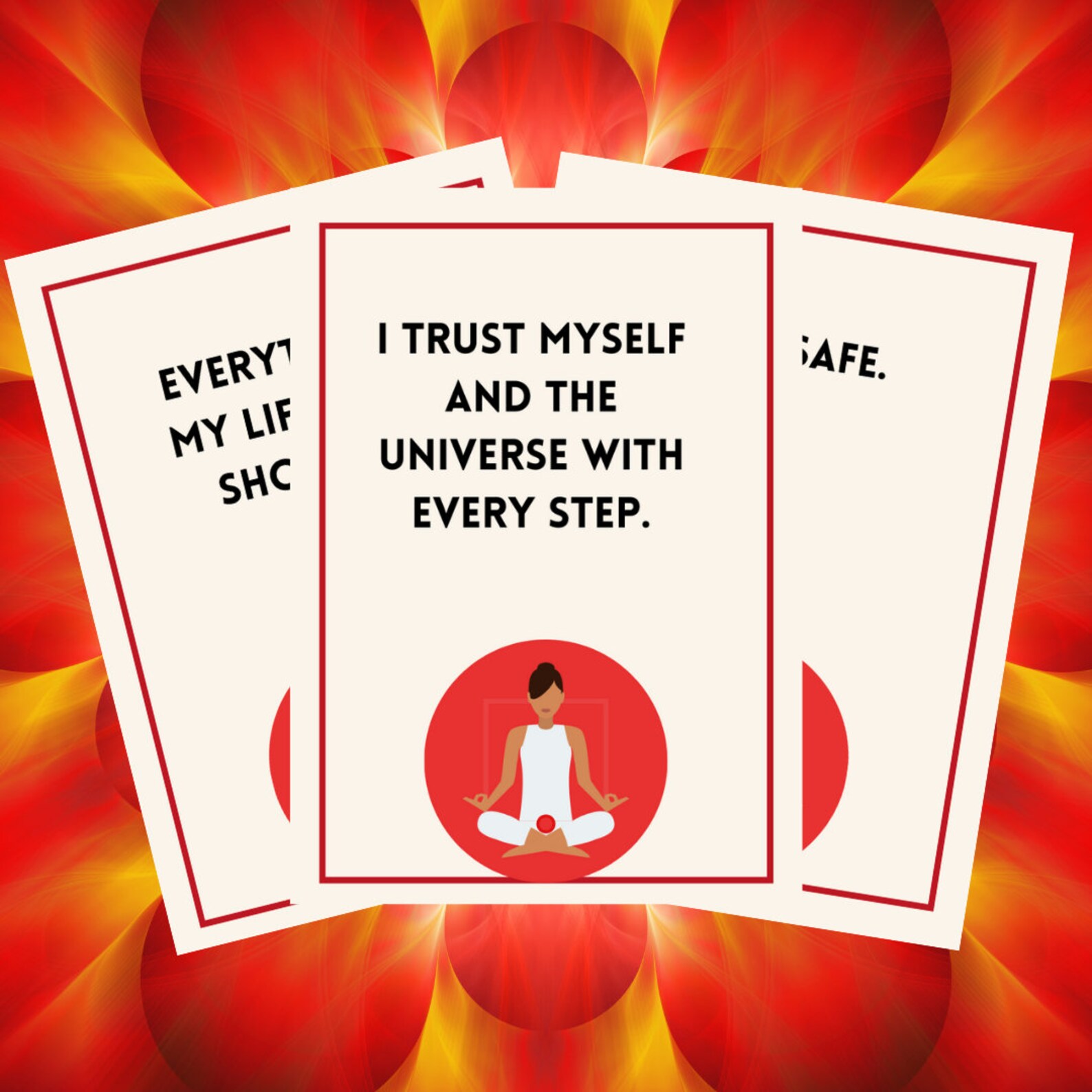 Chakra Affirmation Cards, Printable, Instant Download, PNG, JPG ...