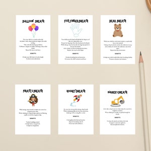 Breathing Activity for Kids, Mindful Breathing Printable Activity Kit ...